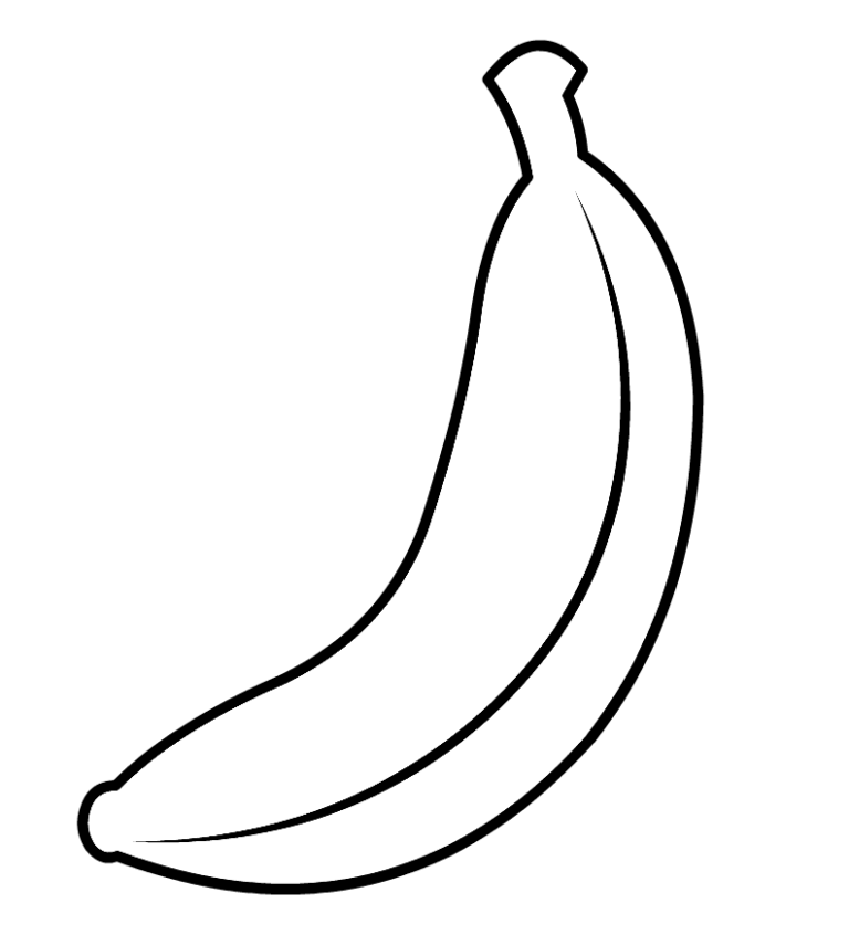 Kolorowanka Banan - Kolorowanki Do Druku
