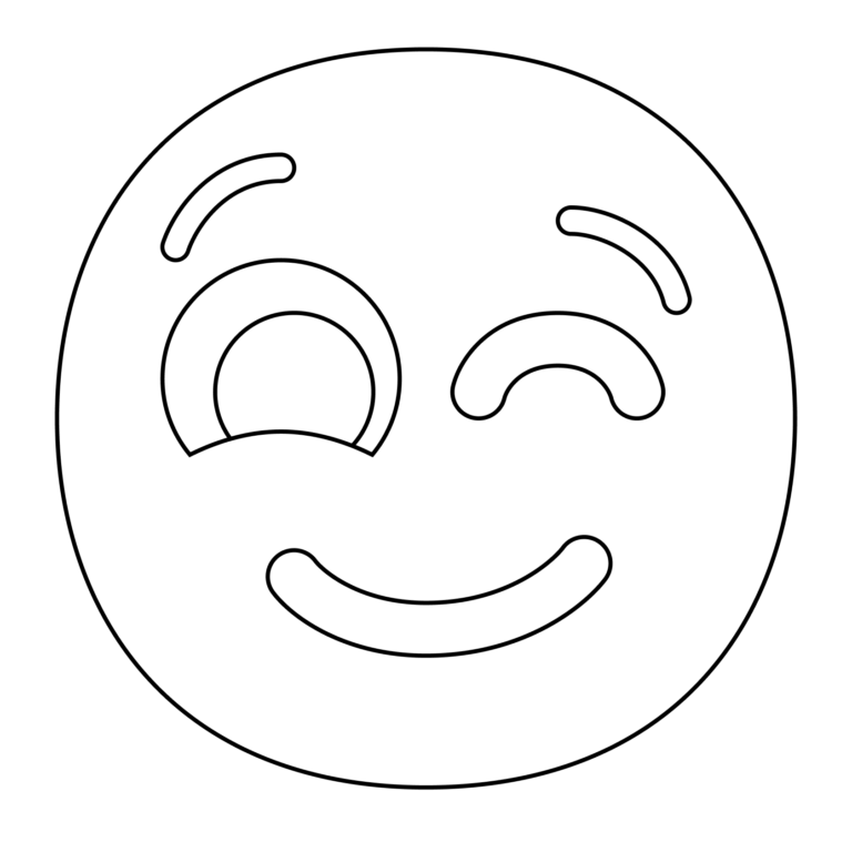 Kolorowanki Emotki - Kolorowanki Do Druku