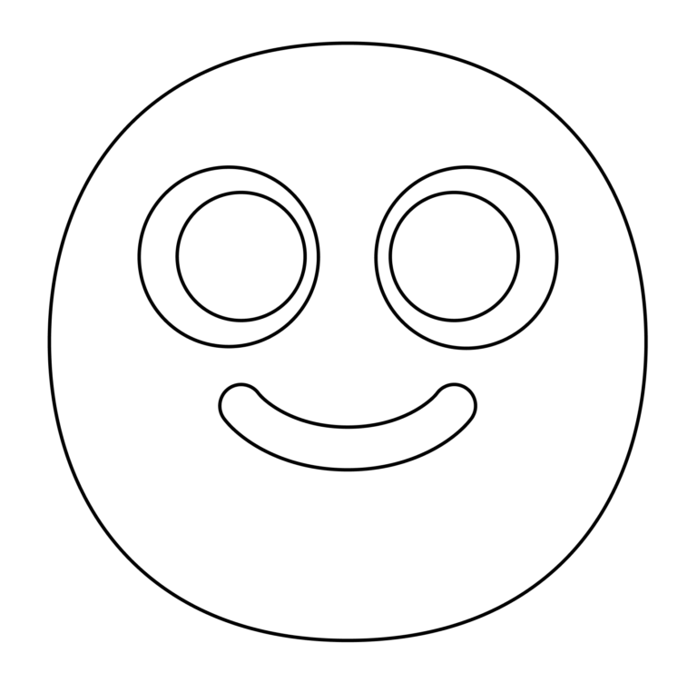 Kolorowanki Emotki - Kolorowanki Do Druku